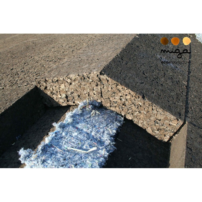 Aglocork Térmico 100 mm; corcho natural; corcho negro; corcho aislante